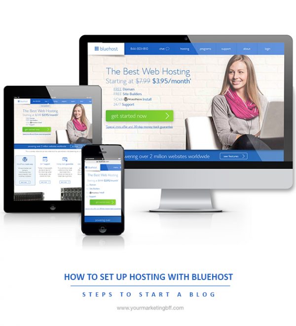 Step 4: How To Set Up Hosting With Bluehost