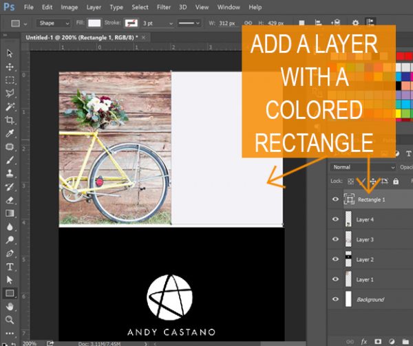 How to make a long pin image using Photoshop