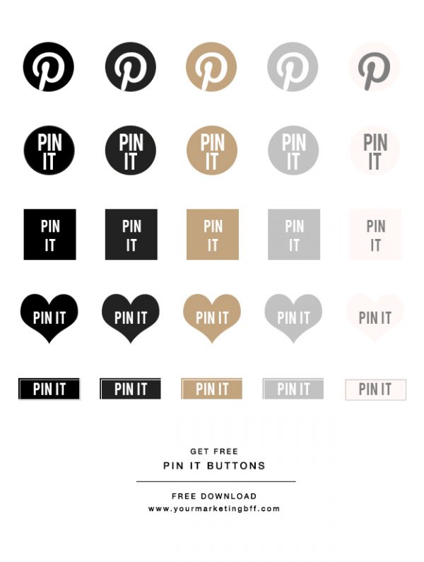 10 Minute Marketing :: Custom Pin It Button - yourmarketingbff.com