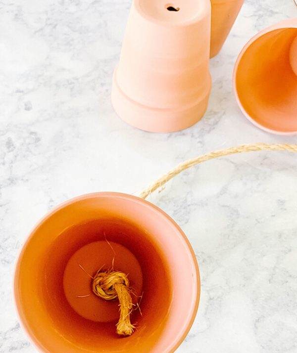 DIY home décor clay pot bells - yourmarketingbff.com